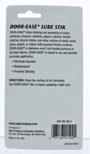 AGS Door Ease Lube Stick Machine Lubricant for Cars Clean Easy ...