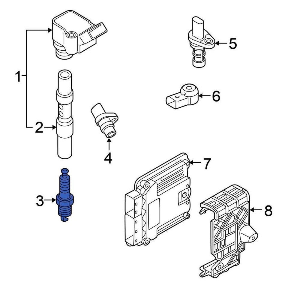 For Volkswagen Jetta 2022-2024 Volkswagen 05E905602C Spark Plug | eBay
