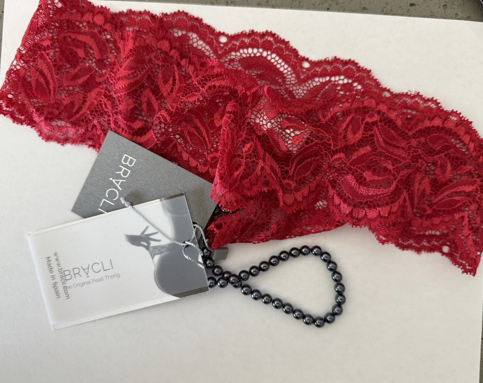 Bracli The Original Pearl Thong Red | eBay