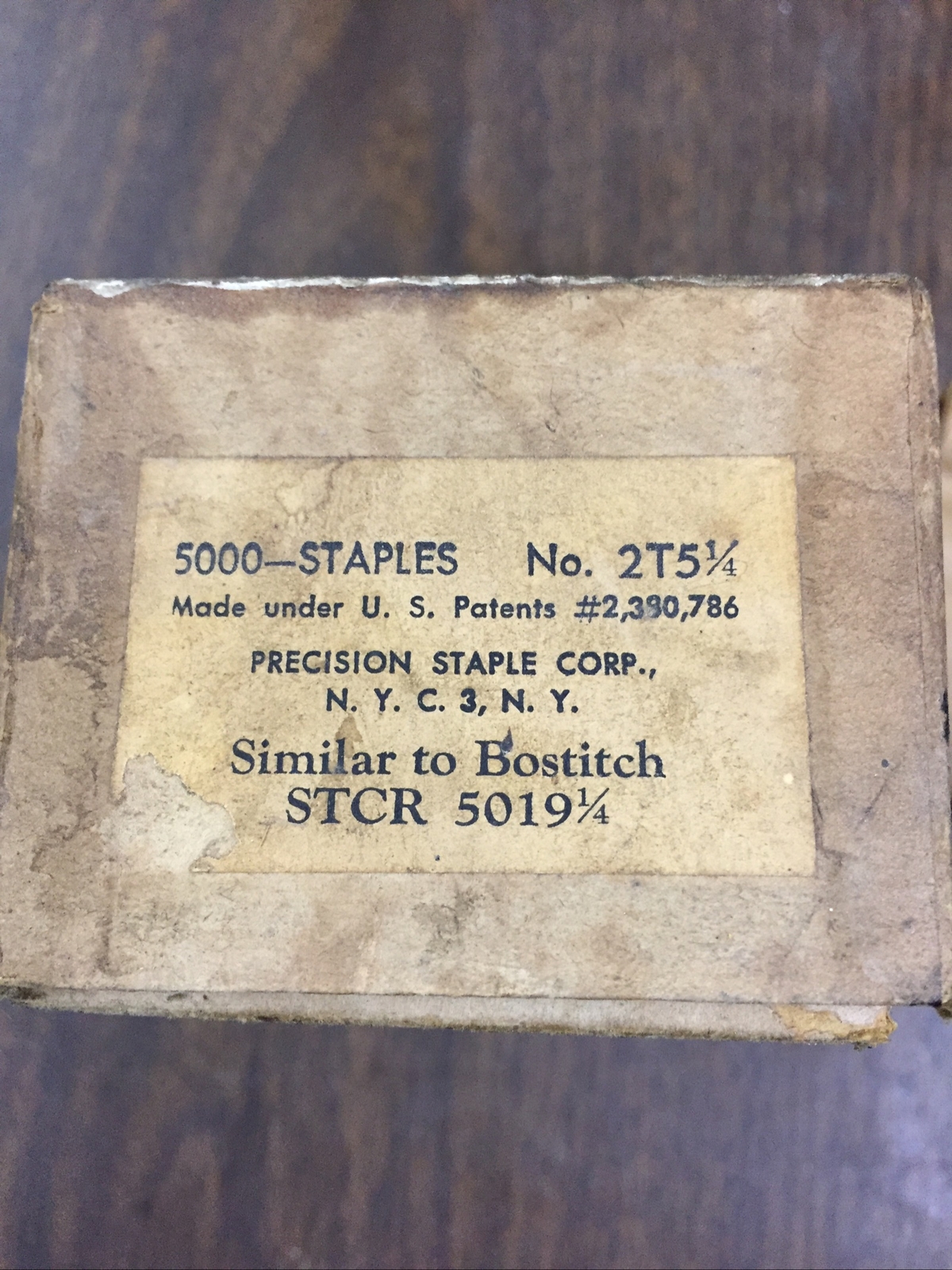 BOSTITCH 2500 STCR 5019 Vintage 1/4" Staples for T5-8 Tacker or P4-8 ...