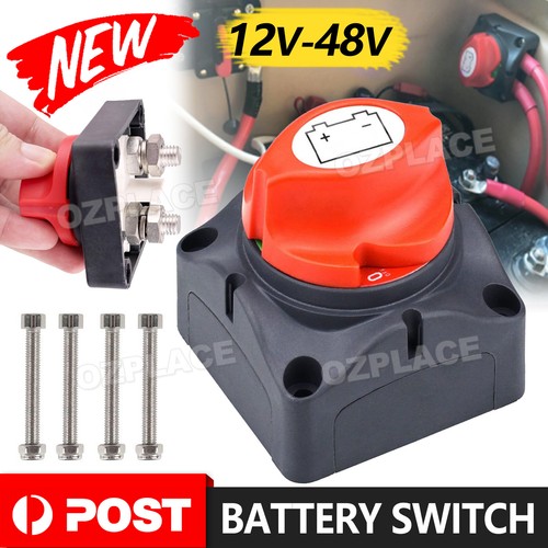 12V 24V 48V Battery Master Disconnect Switch Boat Marine Caravan ...