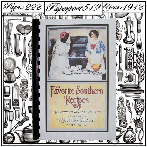 1912 Favorite Southern Recipes Vintage Cook Book 222 Pages | eBay