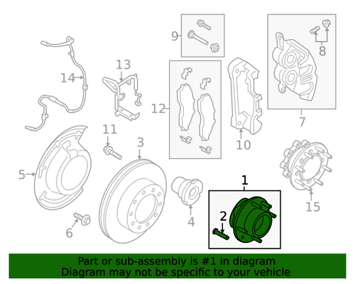 GENUINE FORD OEM HUB ASY - WHEEL HC3Z-1104-C | eBay