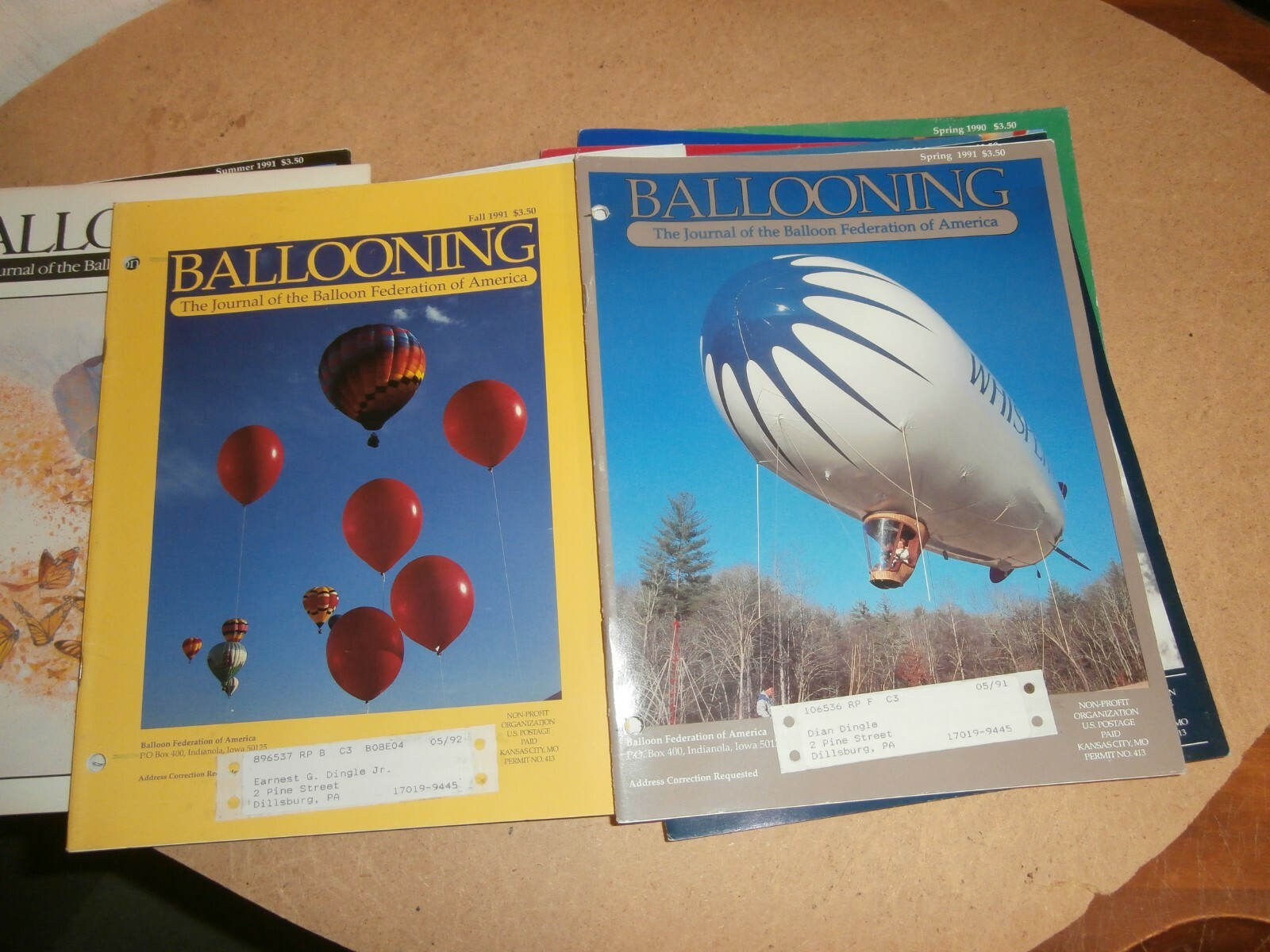 10 Vintage Ballooning Magazines Journal Hot Air Balloon Federation of ...
