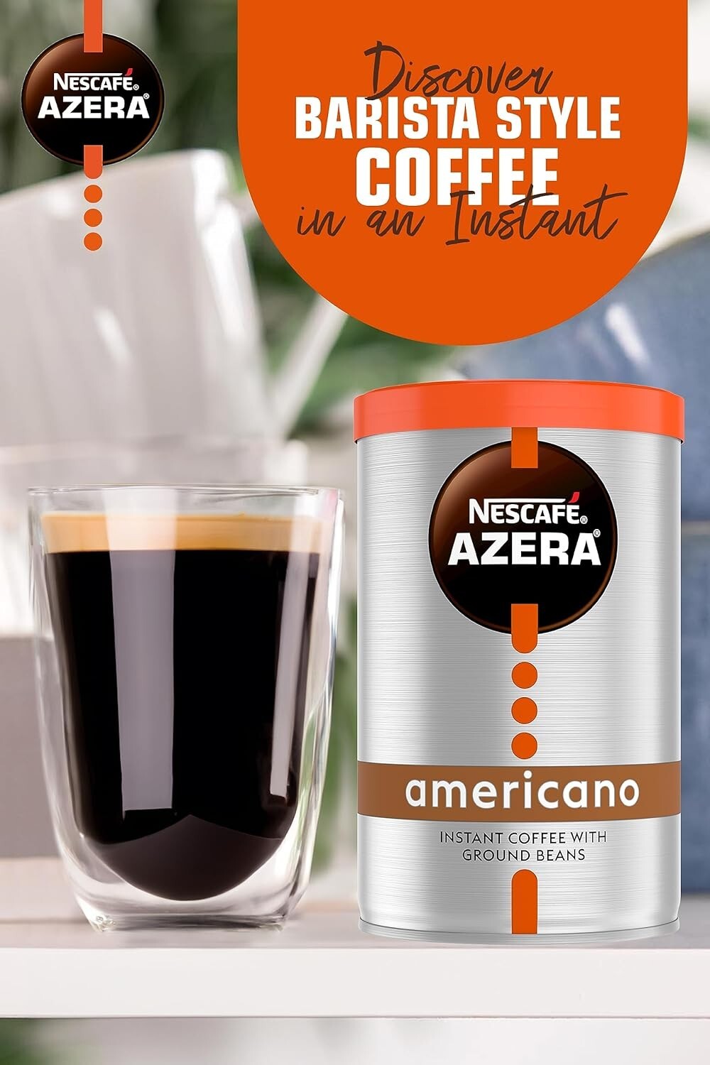 NESCAFE Azera Americano Instant Coffee, 90 g (Pack of 6) (Packing may ...