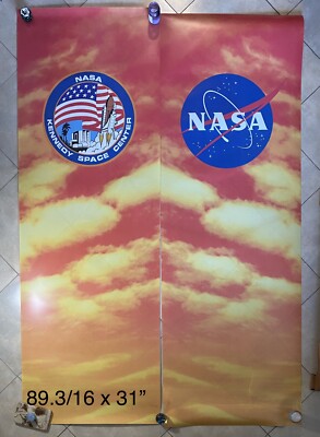 HUGE Vintage Original Kennedy Space Center Nasa Vinyl Banners: Estate ...