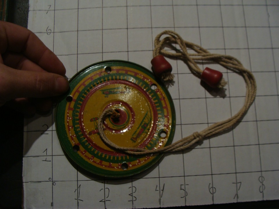 Vintage Original pair of TIN TOY AIRPLANE lithographed Noise toy ?? w ...