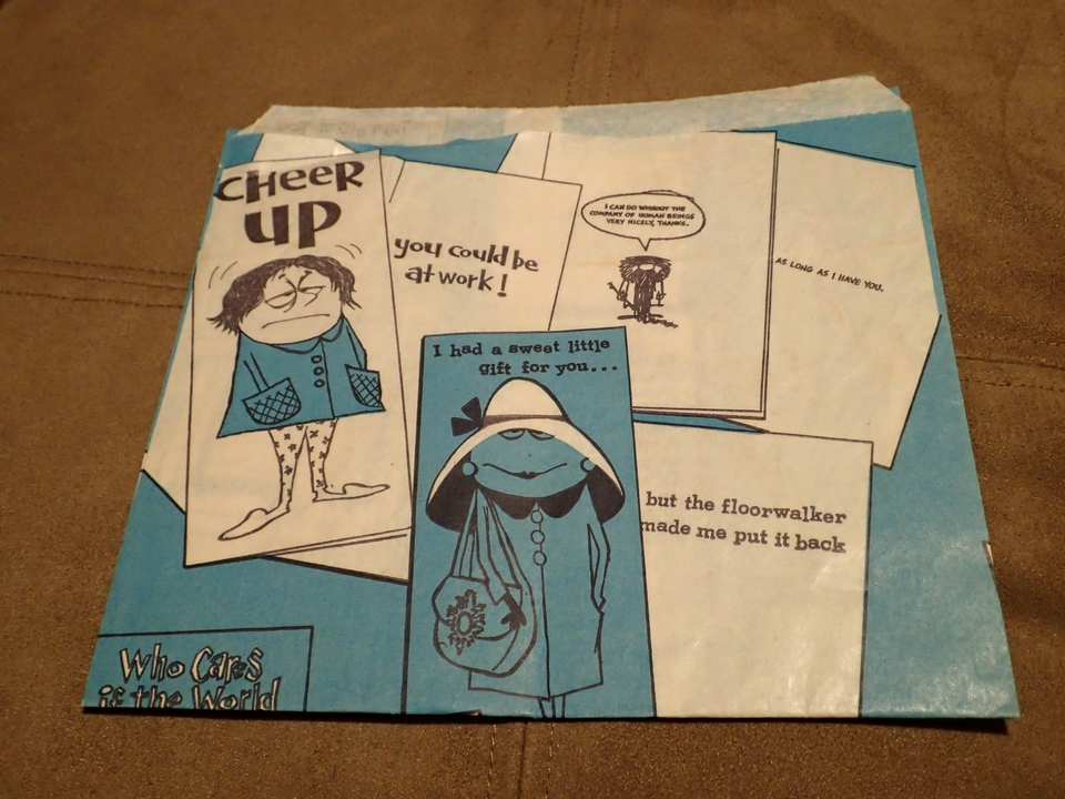 Vintage Hallmark Cards Inc Shopping bag Novelty Humor Boulevard Gifts ...