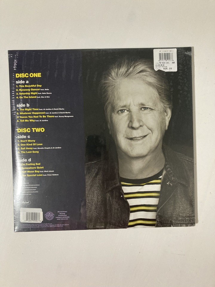 Brian Wilson SIGNED AUTOGRAPHED Album Flat No Pier Pressure Barnes ...