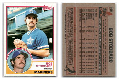 1983 Topps #195 Bob Stoddard RC - Seattle Mariners | eBay
