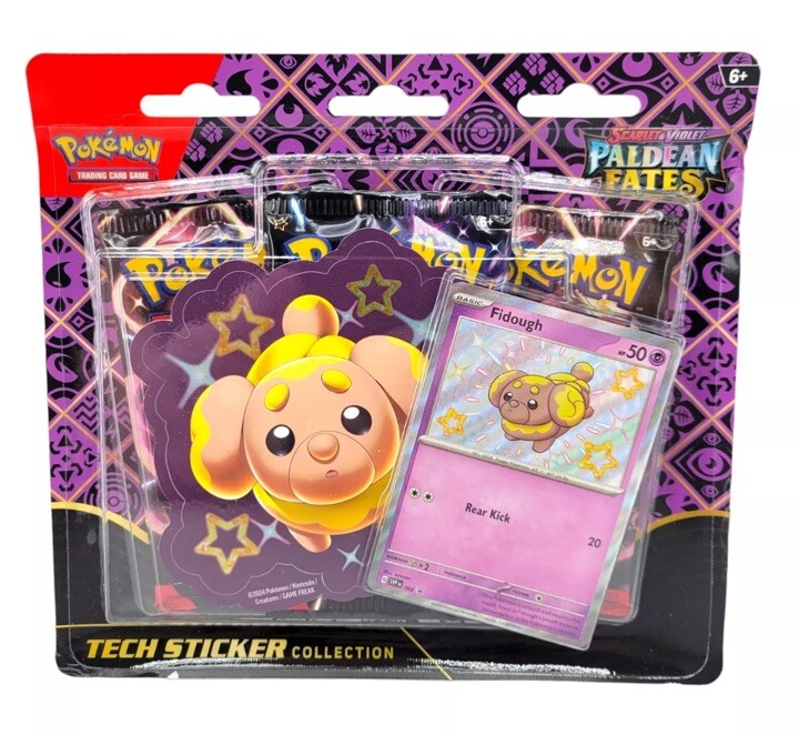 Pokemon TCG Scarlet & Violet Paldean Fates Tech Sticker Collection ...