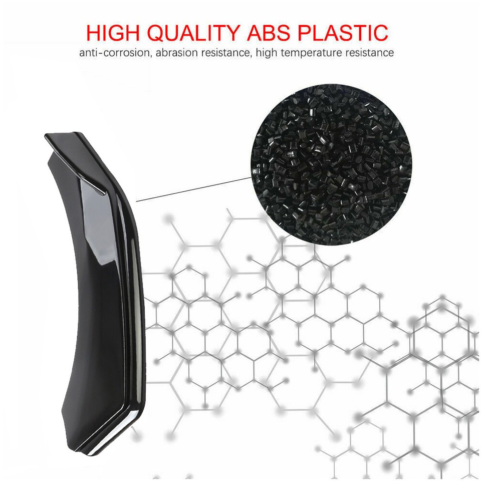 Gloss Black Car Front Bumper Spoiler Lip Splitter Body Kits For Ford ...