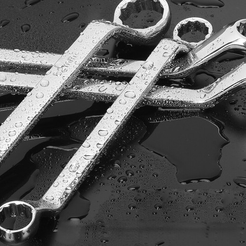 Deep Offset Bi-Hex Swan Neck Ring Spanner Wrench Set Automotive Tool ...