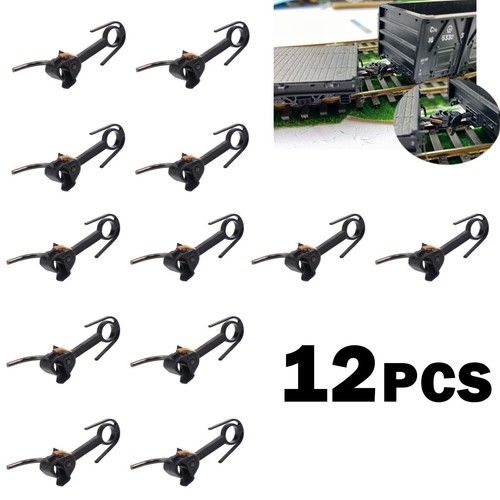 12x Model Couplers HO scale 1:87 Model Train Knuckle Spring Coupler ...