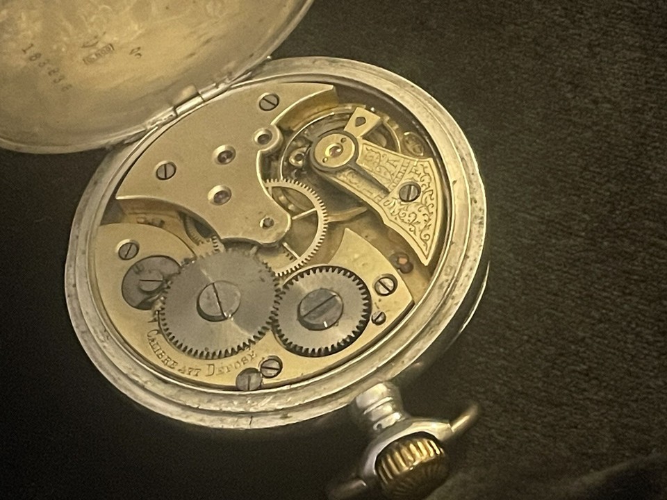 Military Open Face Pocket Watch Calibre 477 Depose Silver 800 Runs 🌺🌺 ...
