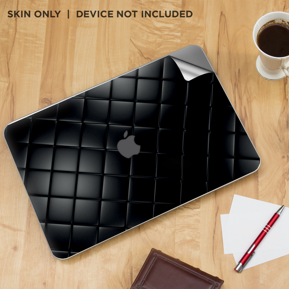 Skins Wrap for MacBook Pro 15 inch Retina Touch Black Leather ...
