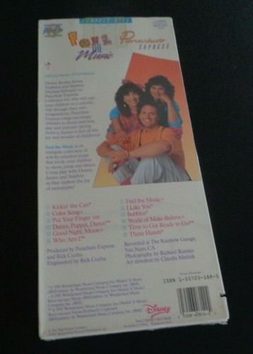 DISNEY Music Box PARACHUTE EXPRESS Feel The Music CD + Lyric Book NEW ...