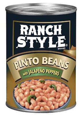 Ranch Style Pinto Beans With Jalapeno Peppers, Canned Beans, 15 OZ | eBay