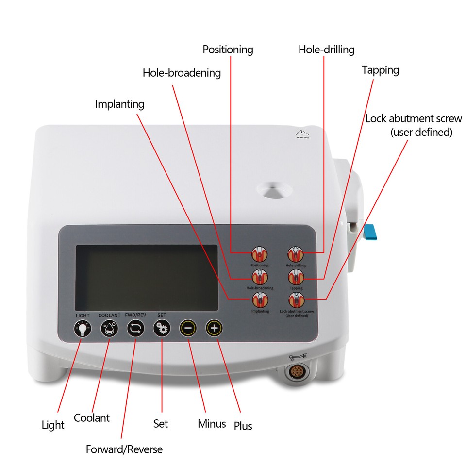 Dental LED Implant System Motor Brushless Machine +20:1 Fiber Optic ...