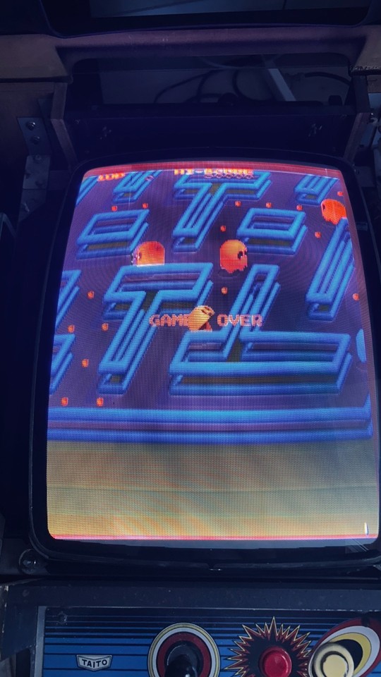 Pac Mania (Pacman) by Namco Jamma arcade board working (sit down ...