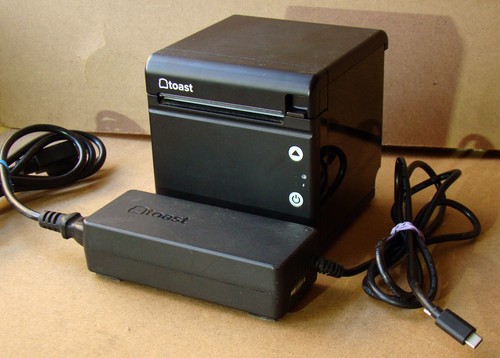 Toast POS Thermal Receipt Point of Sale Printer w/Toast Power Supply ...