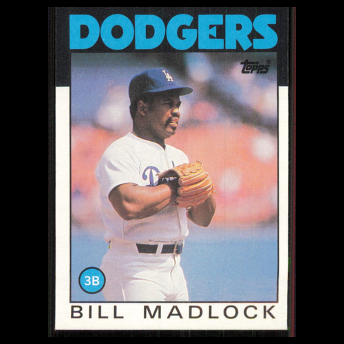 Bill Madlock #470 1986 Topps Los Angeles Dodgers Baseball Card MLB NM ...