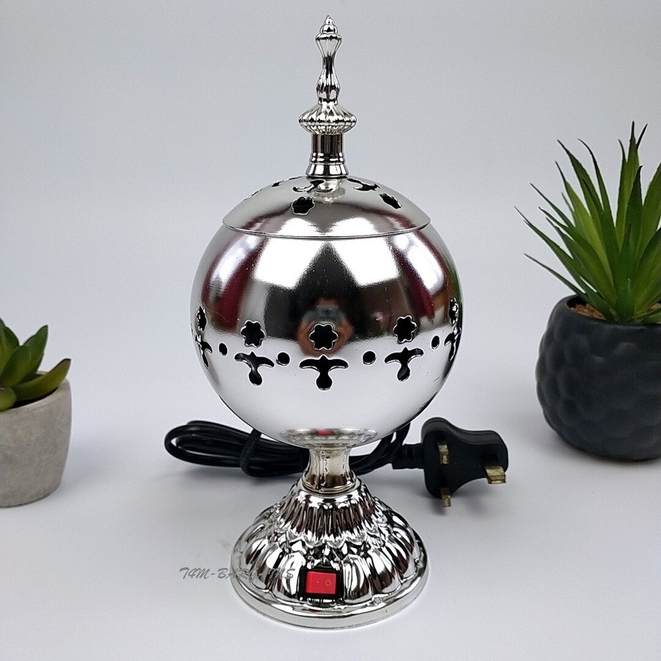 Arabian Incense Diffuser Bakhoor Oud Burner Bakur Metal Mabkhara Home ...