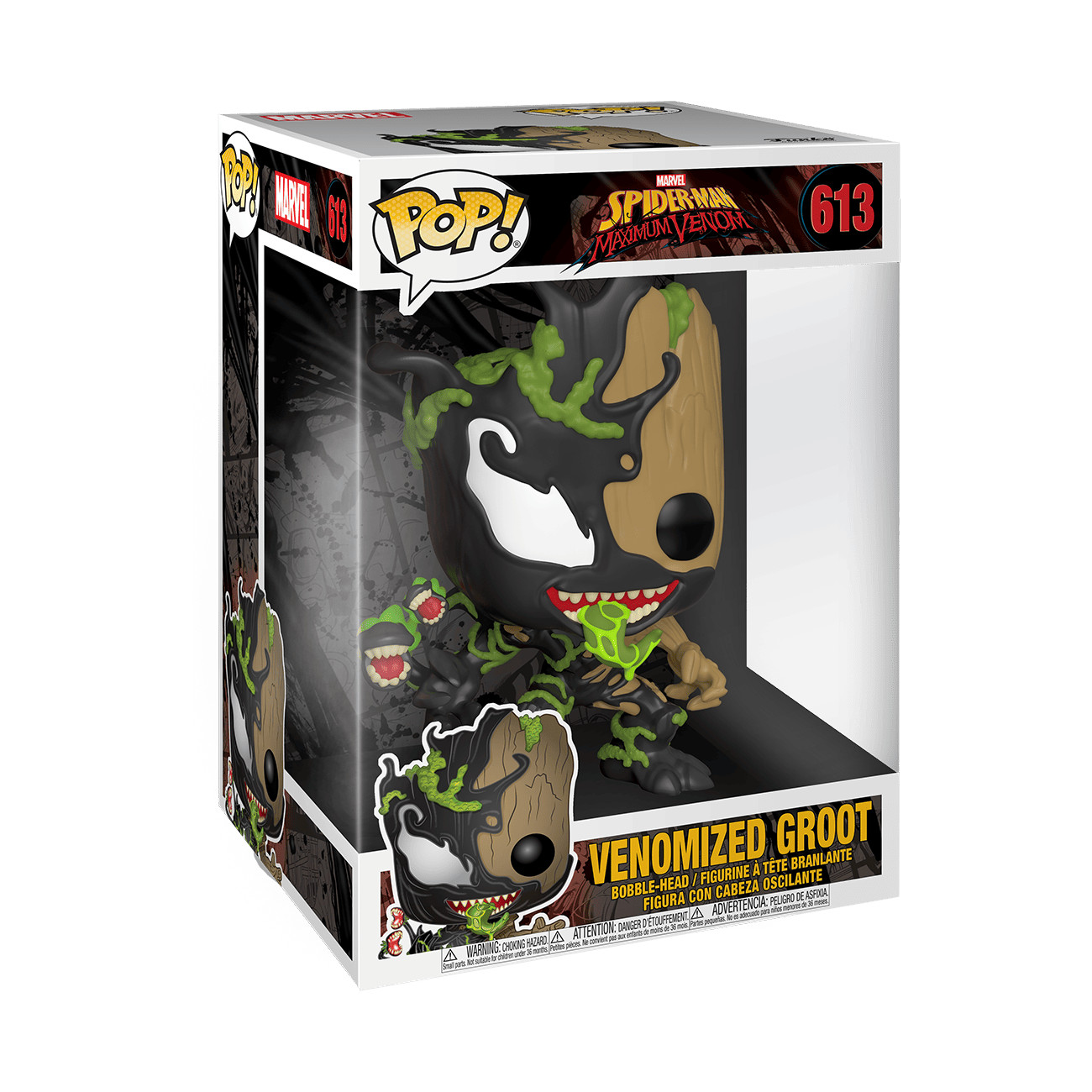 Funko Pop! Vinyl Jumbo 10 in: Marvel - Venomized Groot (10 inch) #613 ...