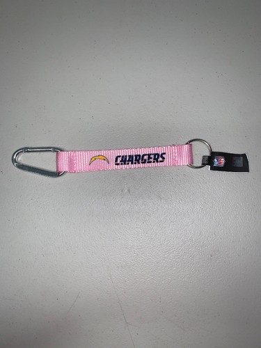 NFL Los Angeles Chargers San Diego Pink Key Tag Chain Carabiner Hook ...