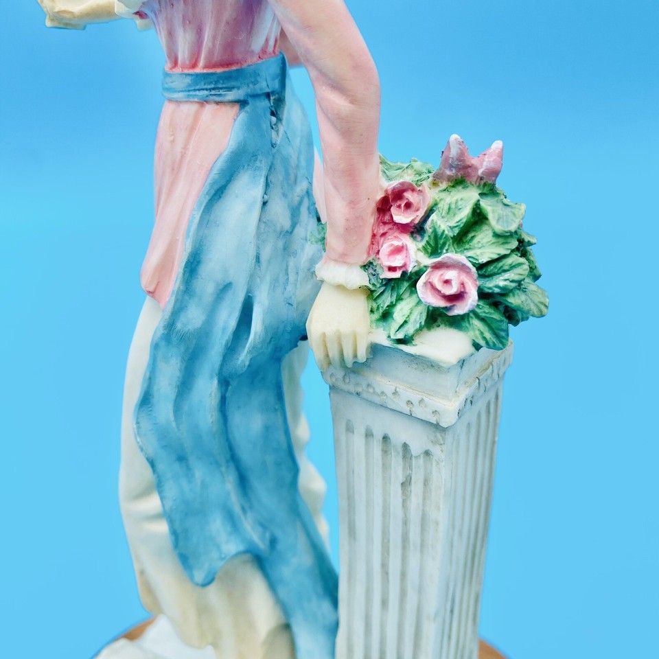 Vintage La Verona Collection Figurine Elegant Lady With Hat And Flowers ...
