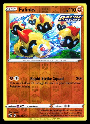 Falinks 083/163 Reverse Holo Rare 2021 Pokemon Battle Styles LP | eBay