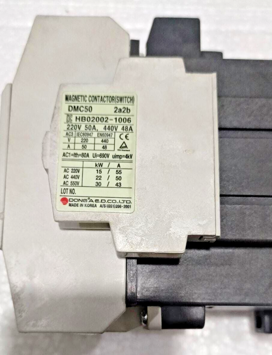 DMC 50 3POLE 80A 220V AC COIL MAGNATIC CONTACTOR | eBay
