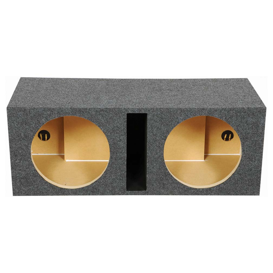 QPower QHD212V Dual 12″ 12-Inch Slot-Ported Heavy Duty Empty Car Woofer ...