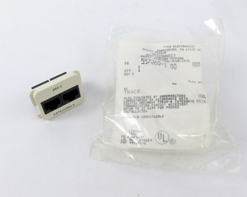 AMP 557260-1 Modular Connector Female RJ45 Dual Assembly Right Angle | eBay