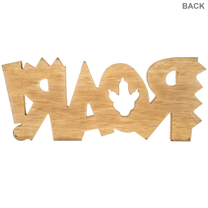 Roar Wood Decor - 11-7/8" x 5" x 3/4" | eBay