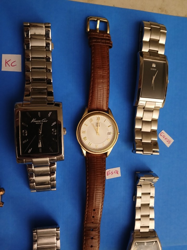 vintage designer watch parts lot Kenneth Cole Michael Kors ESQ Technos ...
