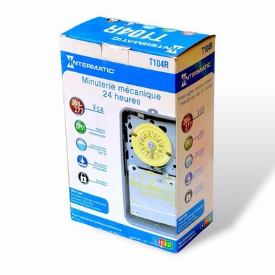 Intermatic T104R 208-277 VAC DPST 24 Hour Indoor/Outdoor Mechanical ...