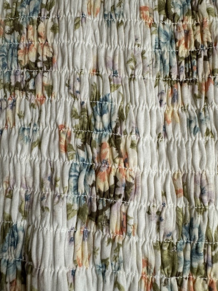 Floral Dress Short American Eagle Size Small Rouching | eBay