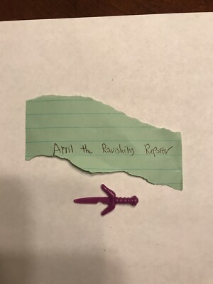 TMNT April Ravishing Reporter April Knife Vtg weapon 1992 accessory | eBay