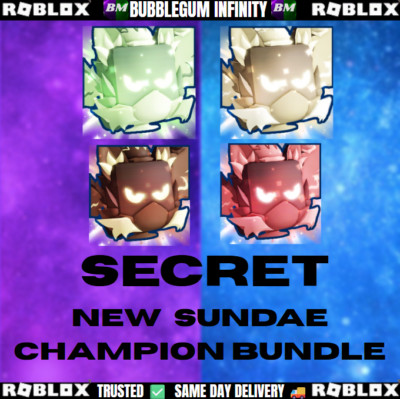 Bubble Gum Simulator Infinity | New Sundae Champion Bundle | Fast ...