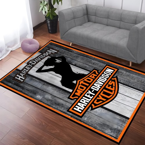 Harley Rug, Motorcycle Rug, Harley Funs Rug, Runner Rug,Living Room Rug ...