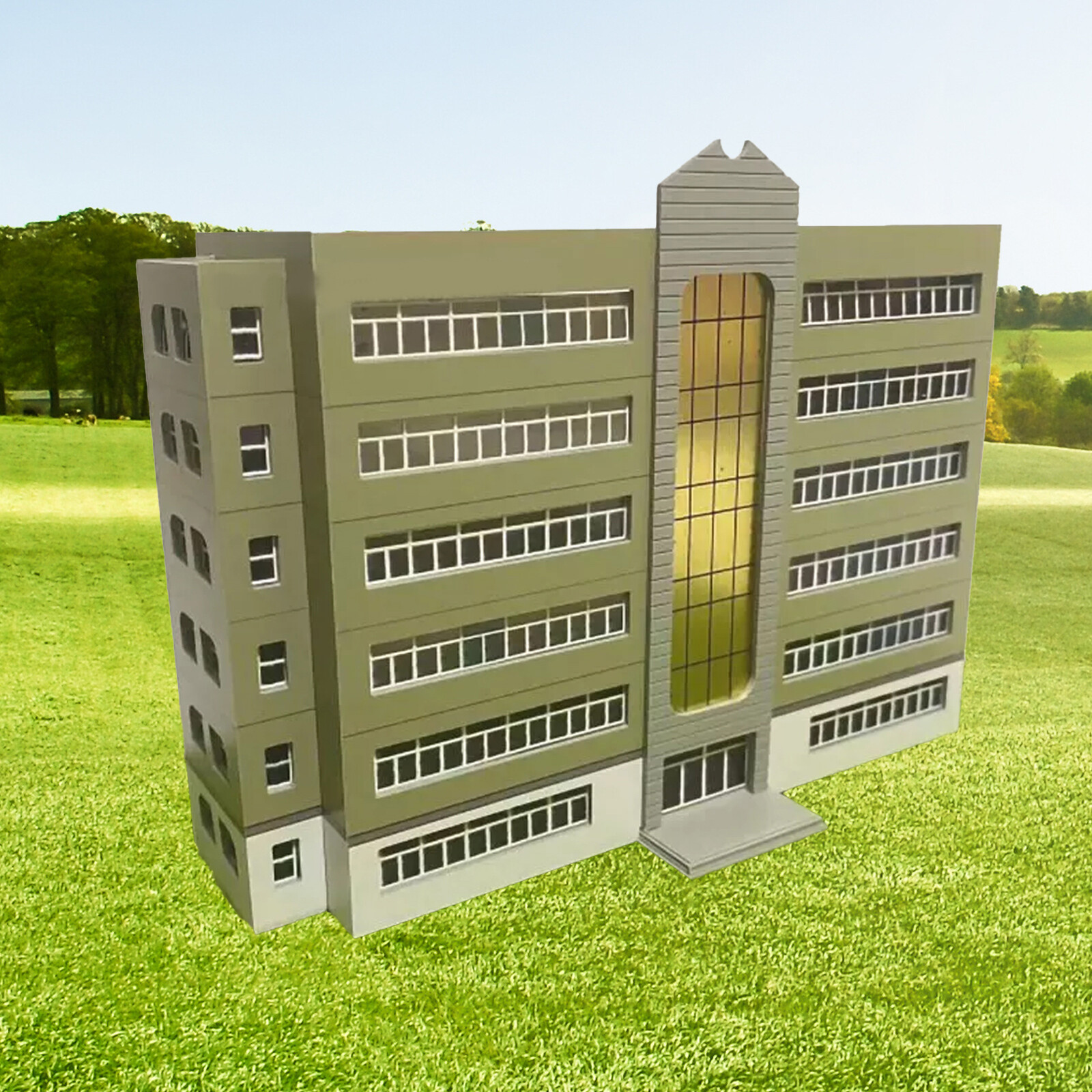 1/150 N Scale Buildings Model Railroads Modern Library Model Kits Parts ...