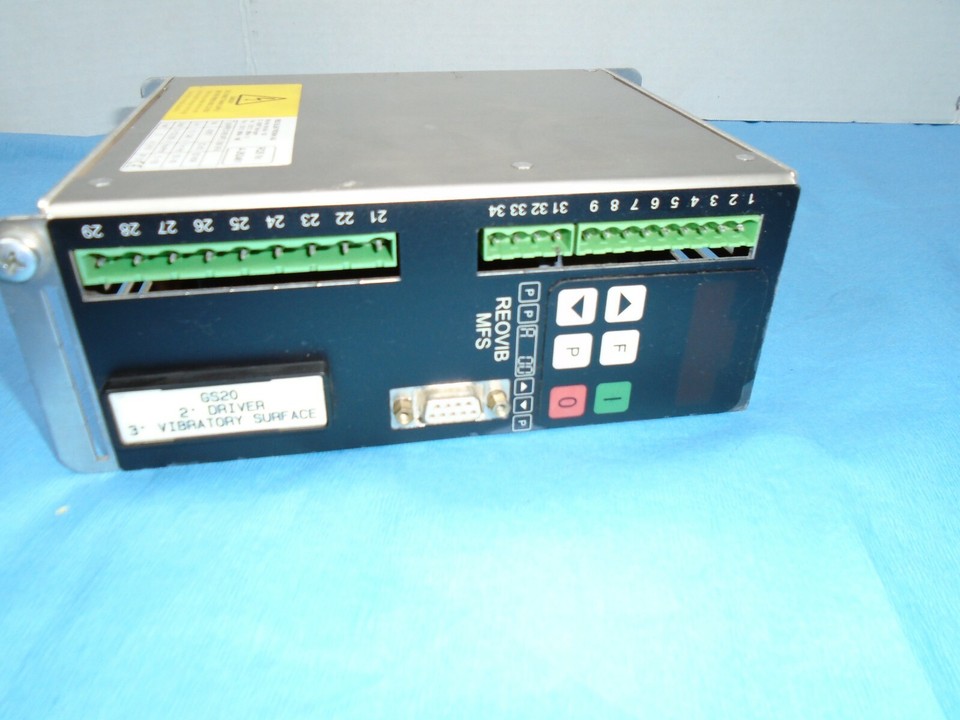 REO REOVIB MFS 268 NFA Vibratory Conveyor Frequency Converter RQS Nr A ...