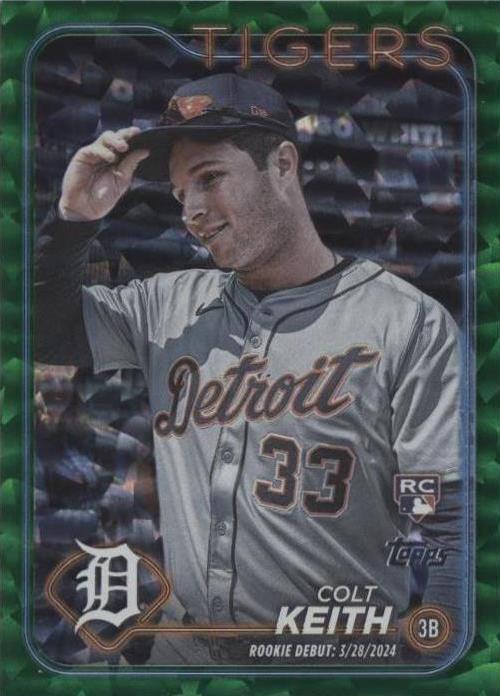 2024 Topps Update Series - Rookie Debut Colt Keith #US192 Green Crackle ...