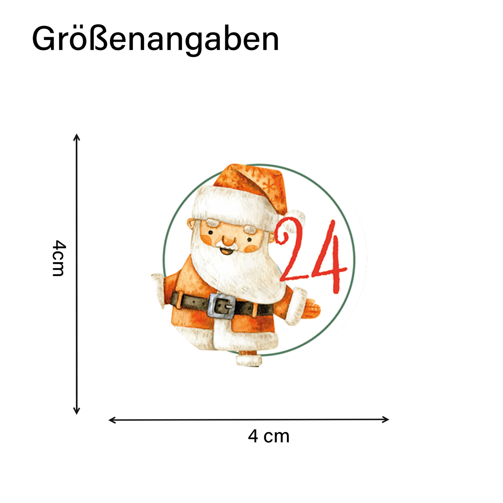 Adventskalender Set Weihnachtstiere Rund mit Papiertüten und ...