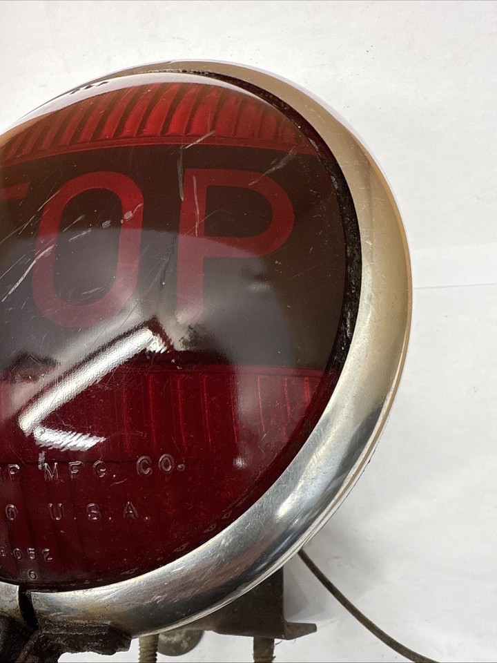 Vintage STOP LIGHT Lamp OLD Truck Bus Van Fire truck GMC Chevrolet FORD ...