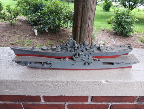 VINTAGE LOT OF 2 COMPLETE SHIP MODELS LINDBERG MILITARY ?? MODEL | eBay