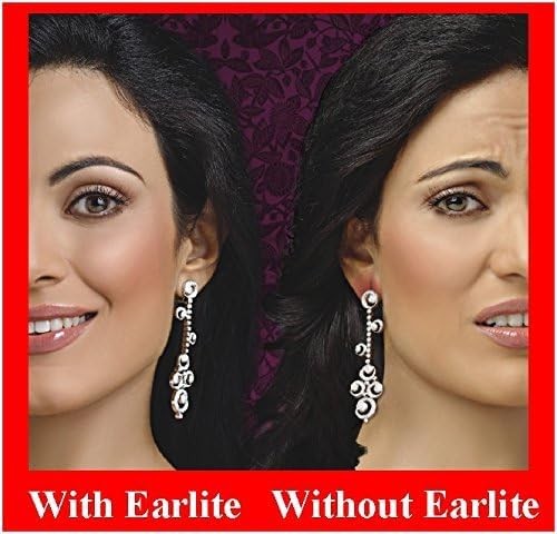 EarLite 120 (60 Ea X 2 packs) Invisible Earring Ear-Lobe Support ...
