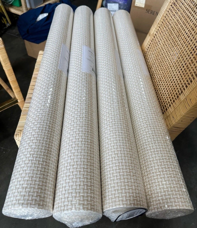NEW Serena & Lily Laguna Paperweave Wallcovering-Sand Beige | eBay