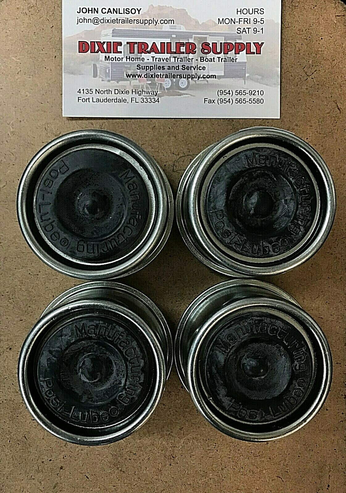 SUPER LUBE POSI-LUBE Dust Caps (4 PCS) 2,500 - 3,500 Lb Axle Grease Cap ...